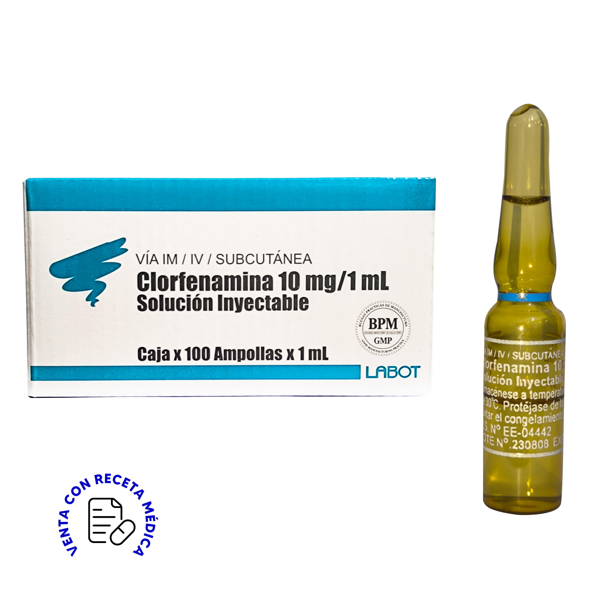 CLORFENAMINA MALEATO 10 MG/ML SOLUCIÓN INYECTABLE X UNIDAD - Farma ...