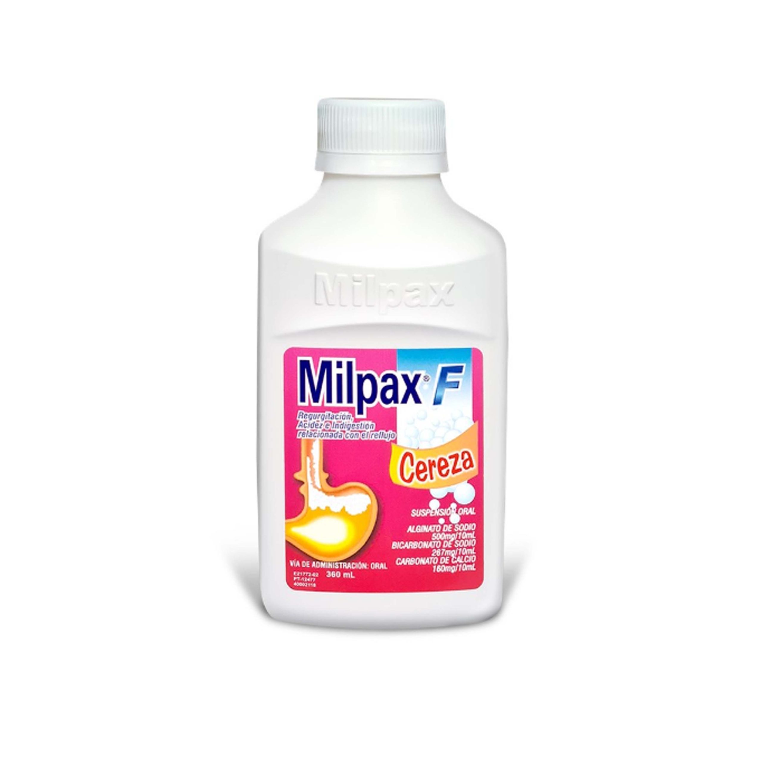 MILPAX F SOLUCIÓN ORAL SABOR CEREZA X 360 ML - Farma Solucion Botica