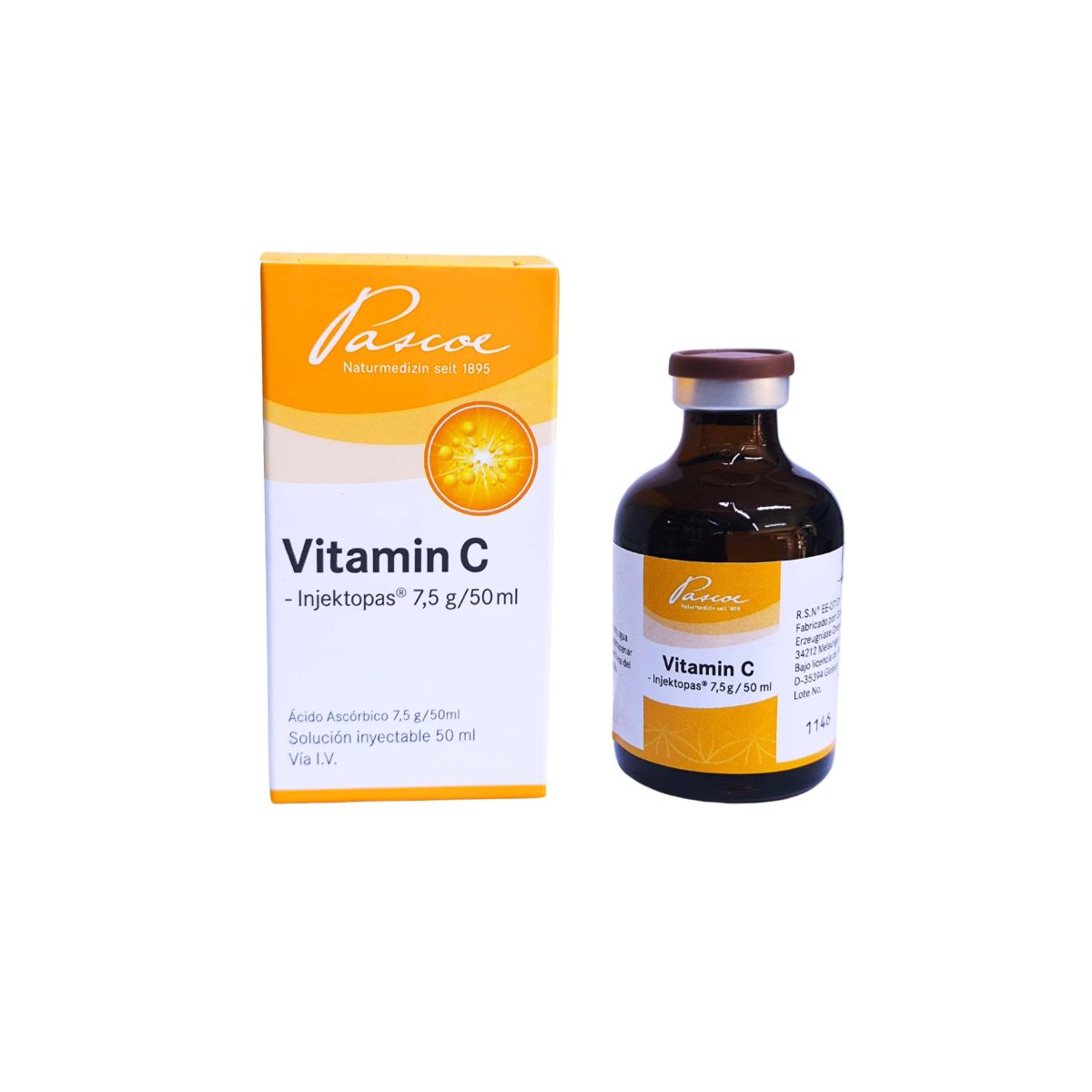 VITAMINA C INJEKTOPAS 7.5 G/50 ML SOLUCIÓN INYECTABLE - Farma Solucion ...