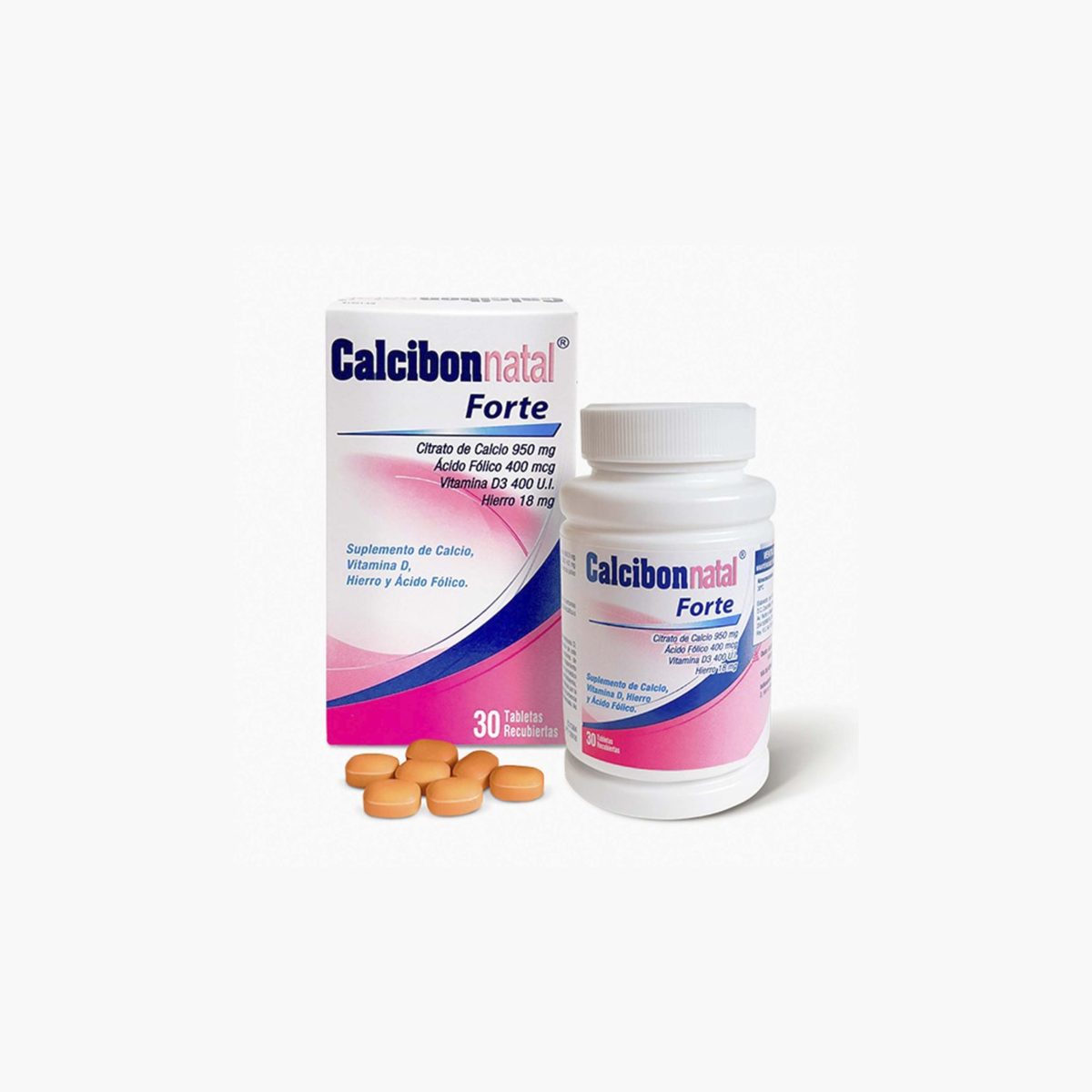 CALCIBON NATAL FORTE (CITRATO DE CALCIO+ ACIDO FÓLICO) TABLETAS-FRASCO ...
