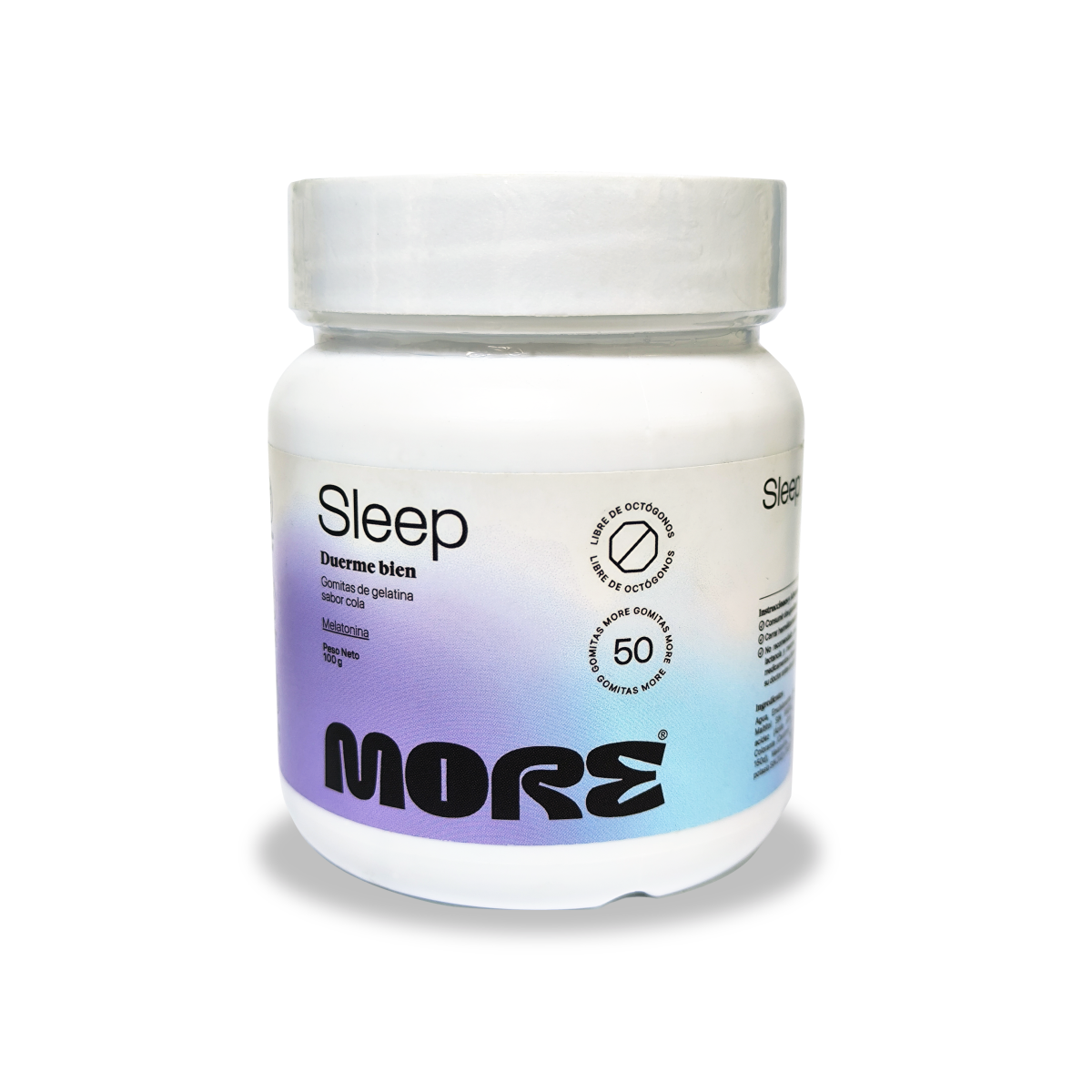 MORE+ SLEEP ( MELATONINA 5GR) X 50 GOMITAS - Farma Solucion Botica