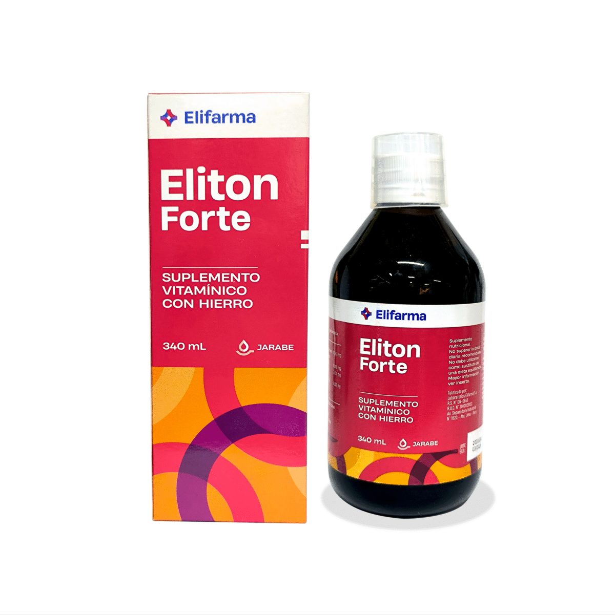 ELITON FORTE JARABE FRASCO 340 ML - Farma Solucion Botica