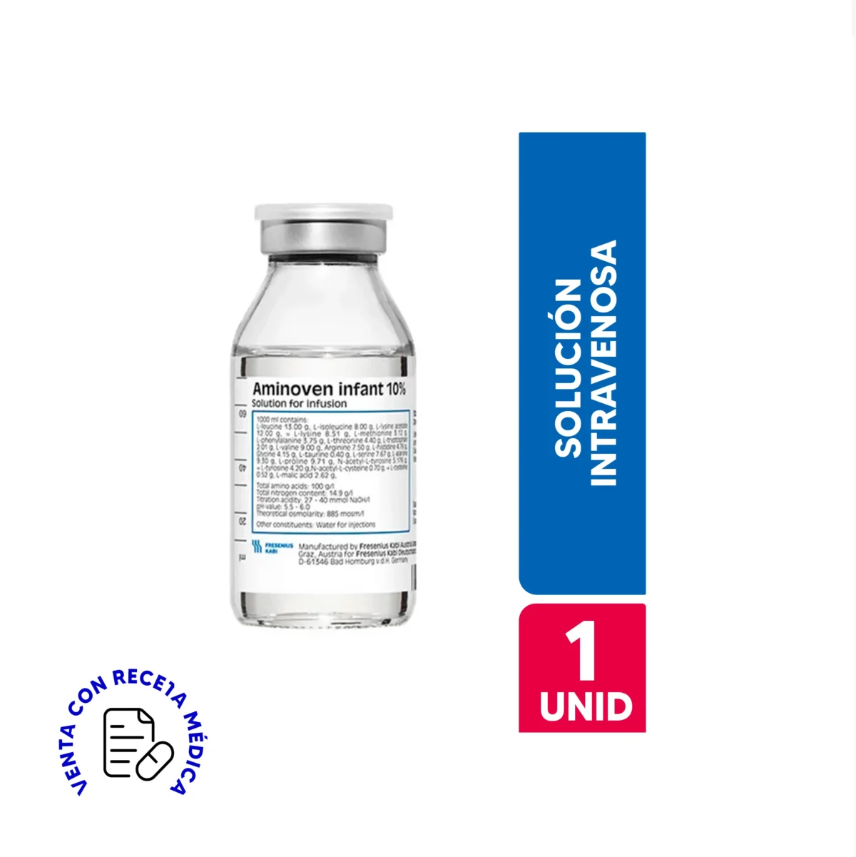 AMINOVEN INFANT 10% SOLUCION PARA PERFUSIÓN - FRASCO X 100ML - Farma ...