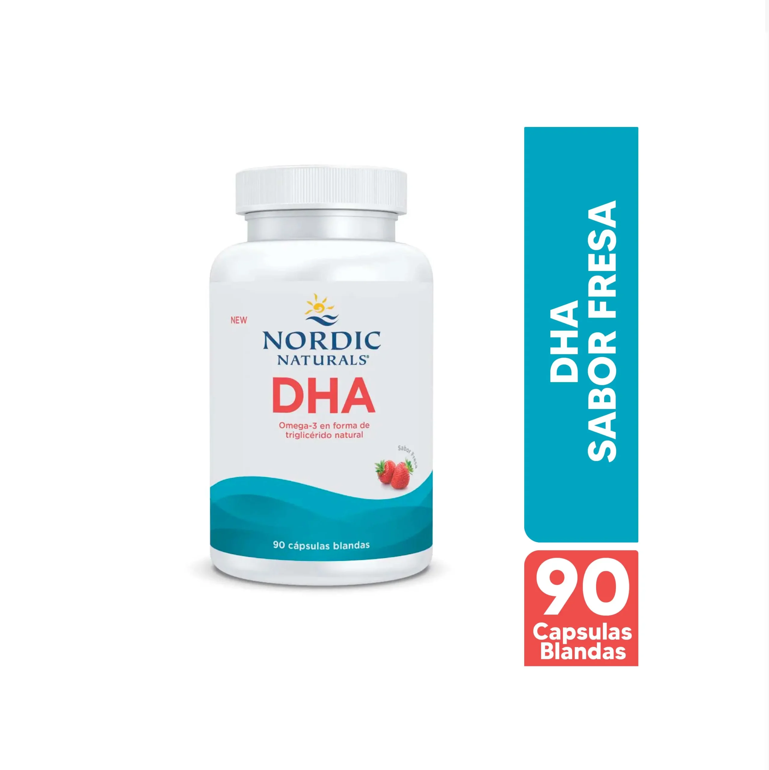 NORDIC NATURAL OMEGA 3 DHA 90 CAPSULAS SABOR FRESA Farma Solucion