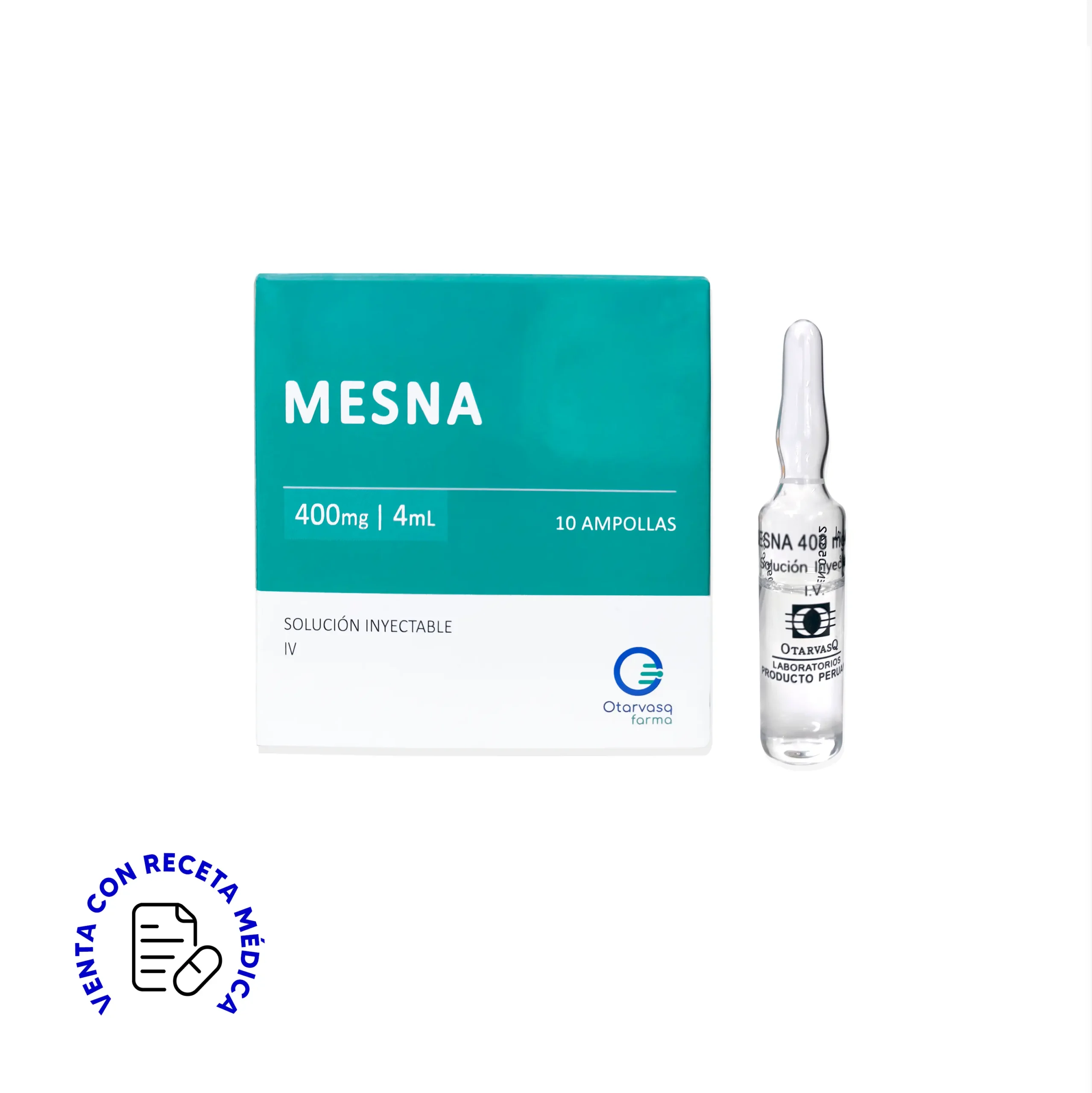 MESNA 400MG/4ML CAJA X 10 AMPOLLAS - KOREA UNITED - Farma Solucion Botica